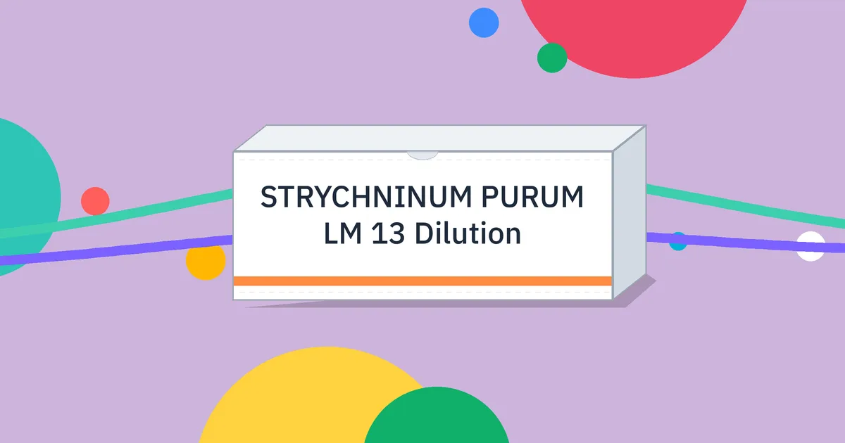 Symbolbild: Packung mit der Aufschrift STRYCHNINUM PURUM LM 13 Dilution (PZN 13207659) – Verfügbarkeit und Bezug in Apotheken in Frankfurt am Main
