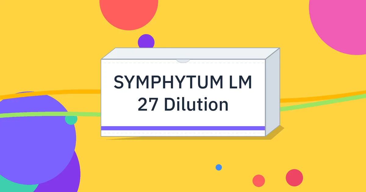 Symbolbild: Packung mit der Aufschrift SYMPHYTUM LM 27 Dilution (PZN 13211879) – Verfügbarkeit und Bezug in Apotheken in Frankfurt am Main