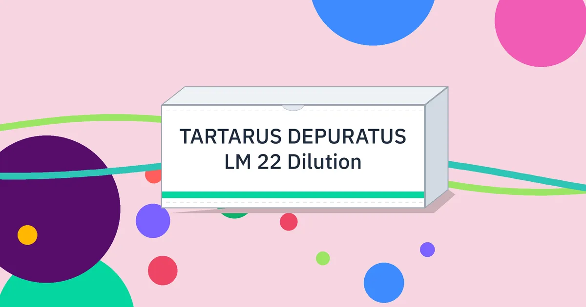 Symbolbild: Packung mit der Aufschrift TARTARUS DEPURATUS LM 22 Dilution (PZN 13688357) – Verfügbarkeit und Bezug in Apotheken in Frankfurt am Main