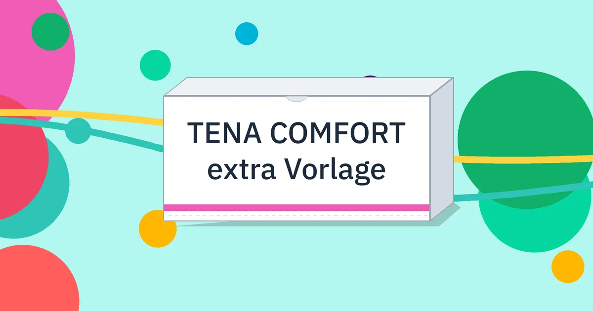 Symbolbild: Packung mit der Aufschrift TENA COMFORT extra Vorlage (PZN 04433871) – Verfügbarkeit und Bezug in Apotheken in Frankfurt am Main