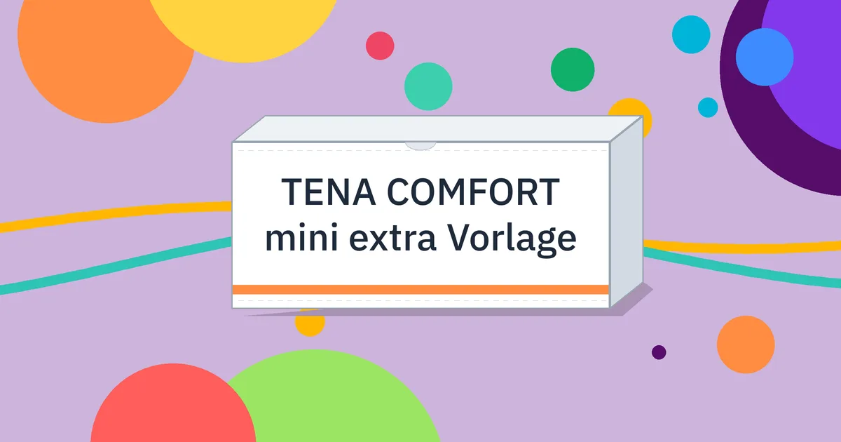 Symbolbild: Packung mit der Aufschrift TENA COMFORT mini extra Vorlage (PZN 03535380) – Verfügbarkeit und Bezug in Apotheken in Frankfurt am Main
