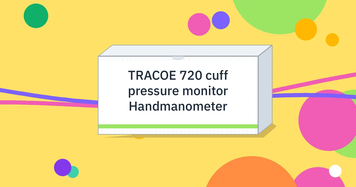 Symbolbild: Packung mit der Aufschrift TRACOE 720 cuff pressure monitor Handmanometer (PZN 00295892) – Verfügbarkeit und Bezug in Apotheken in Frankfurt am Main