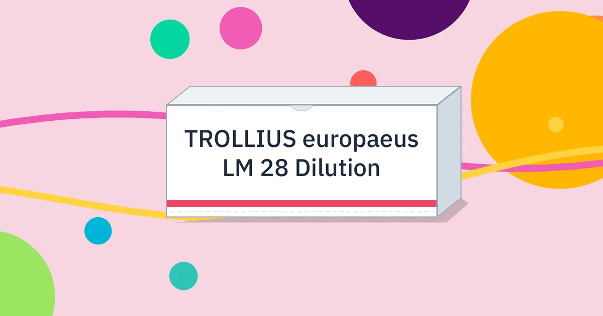 Symbolbild: Packung mit der Aufschrift TROLLIUS europaeus LM 28 Dilution (PZN 13252737) – Verfügbarkeit und Bezug in Apotheken in Frankfurt am Main