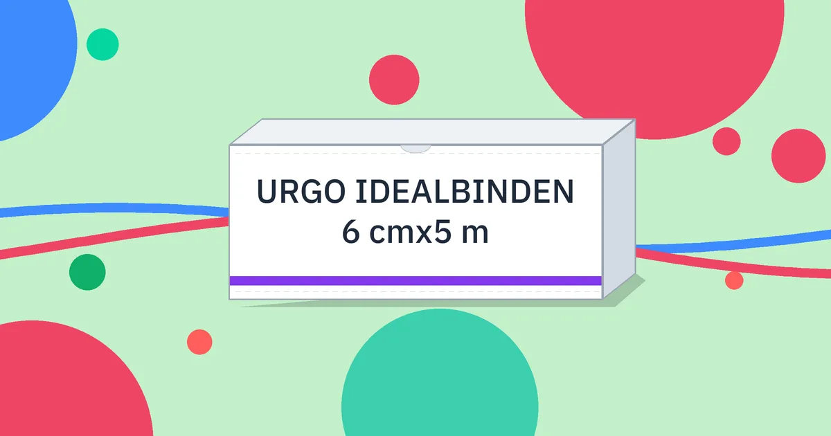 Symbolbild: Packung mit der Aufschrift URGO IDEALBINDEN 6 cmx5 m (PZN 03925572) – Verfügbarkeit und Bezug in Apotheken in Frankfurt am Main