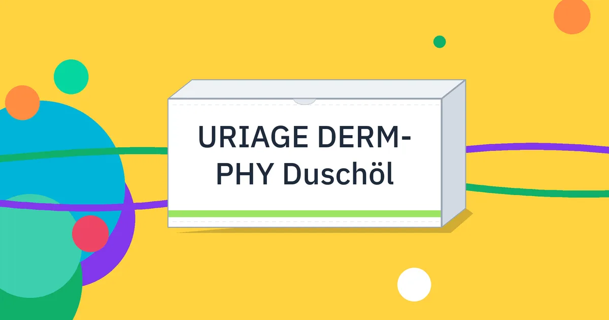 Symbolbild: Packung mit der Aufschrift URIAGE DERM-PHY Duschöl (PZN 20374398) – Verfügbarkeit und Bezug in Apotheken in Frankfurt am Main
