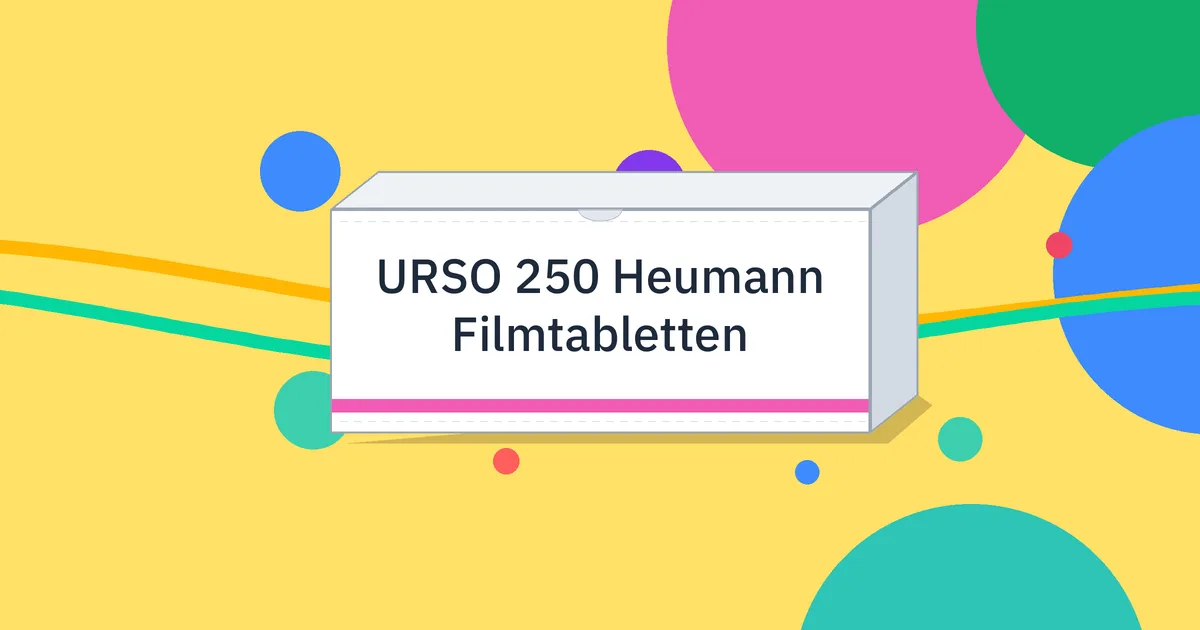 Symbolbild: Packung mit der Aufschrift URSO 250 Heumann Filmtabletten (PZN 06963194) – Verfügbarkeit und Bezug in Apotheken in Frankfurt am Main