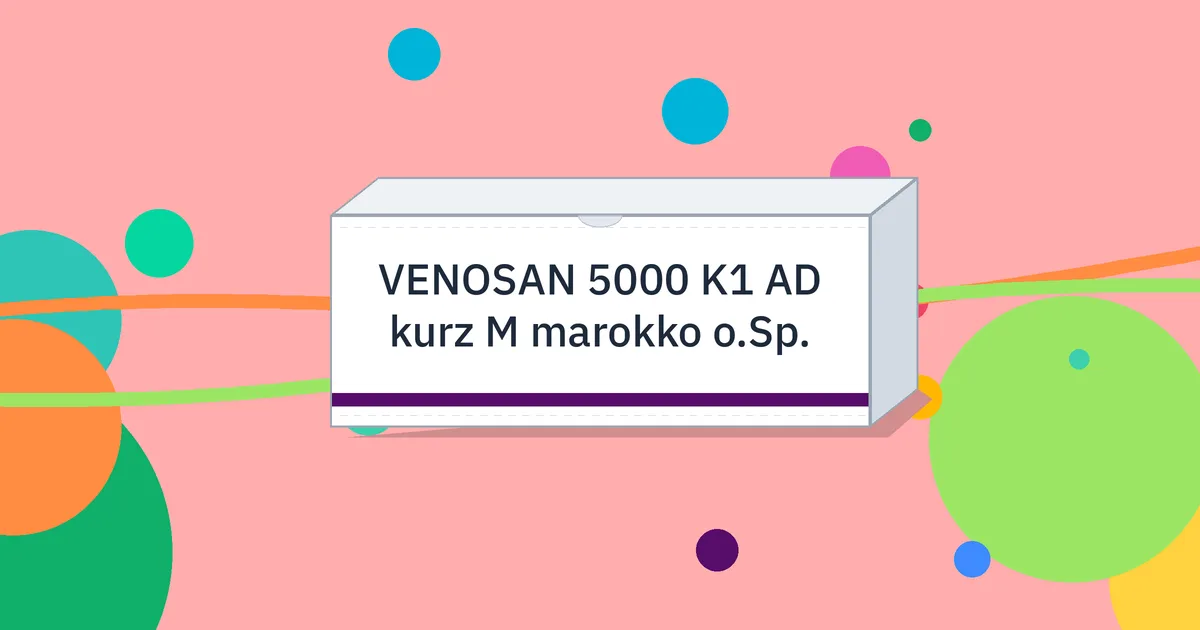 Symbolbild: Packung mit der Aufschrift VENOSAN 5000 K1 AD kurz M marokko o.Sp. (PZN 14430951) – Verfügbarkeit und Bezug in Apotheken in Frankfurt am Main