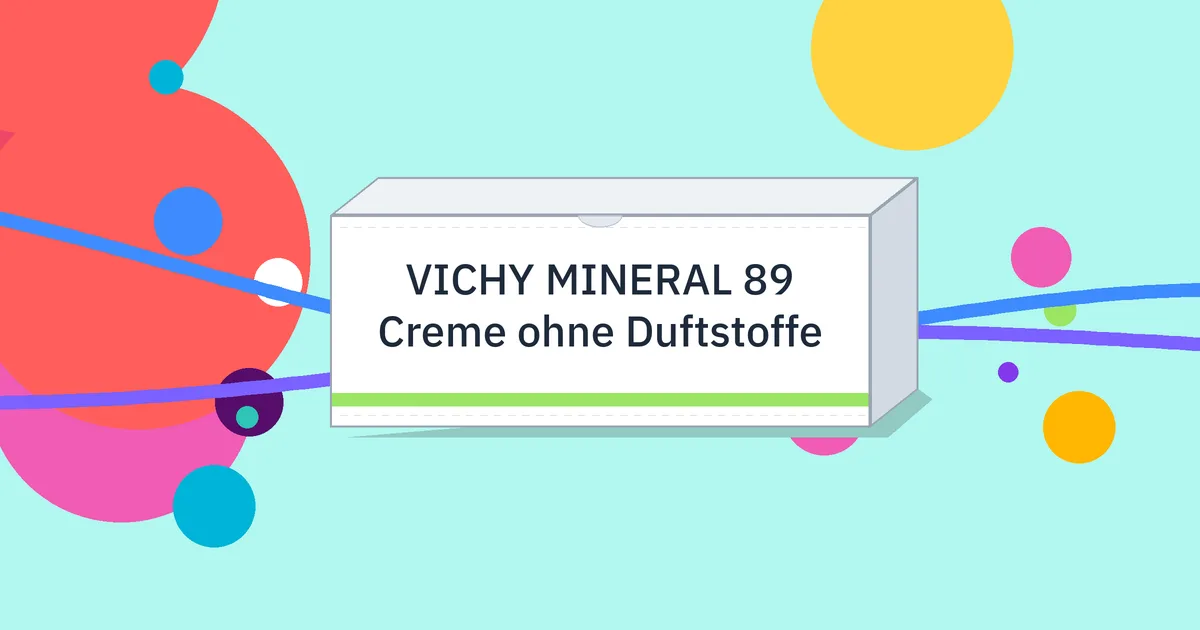 Symbolbild: Packung mit der Aufschrift VICHY MINERAL 89 Creme ohne Duftstoffe (PZN 18119902) – Verfügbarkeit und Bezug in Apotheken in Frankfurt am Main