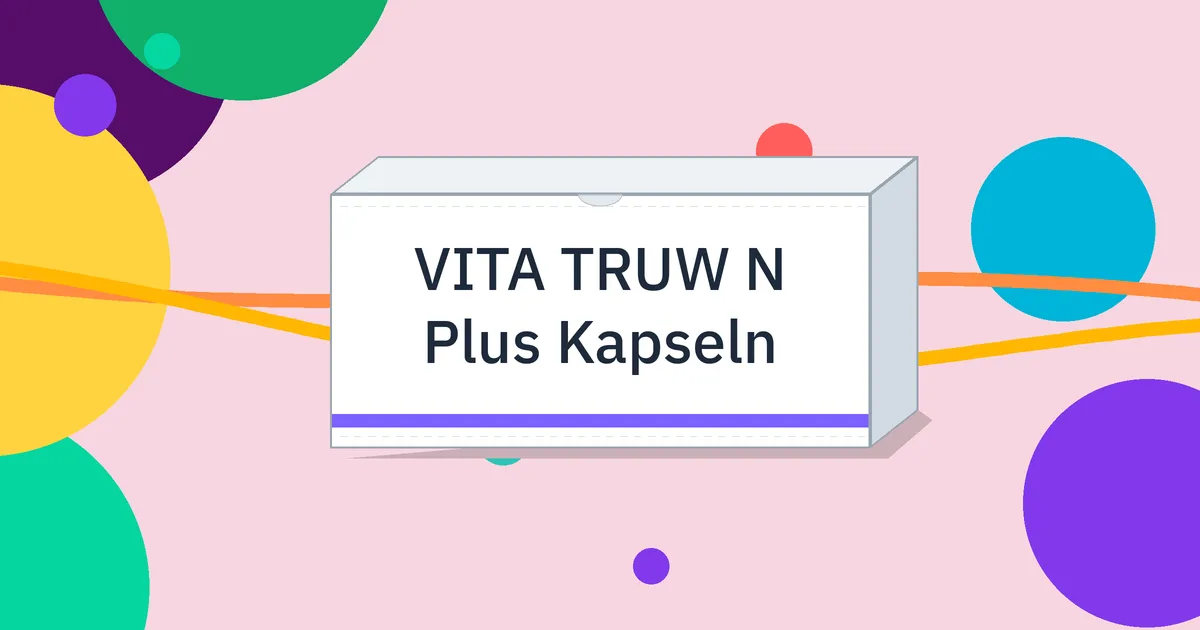 Symbolbild: Packung mit der Aufschrift VITA TRUW N Plus Kapseln (PZN 04224239) – Verfügbarkeit und Bezug in Apotheken in Frankfurt am Main