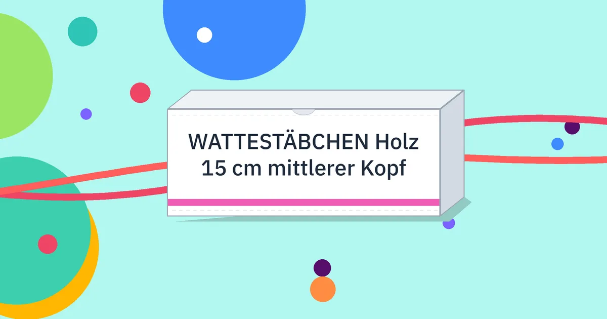 Symbolbild: Packung mit der Aufschrift WATTESTÄBCHEN Holz 15 cm mittlerer Kopf (PZN 01525294) – Verfügbarkeit und Bezug in Apotheken in Frankfurt am Main