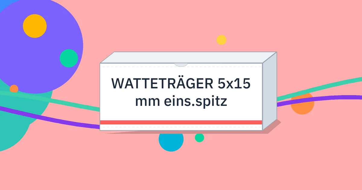 Symbolbild: Packung mit der Aufschrift WATTETRÄGER 5x15 mm eins.spitz (PZN 02446705) – Verfügbarkeit und Bezug in Apotheken in Frankfurt am Main