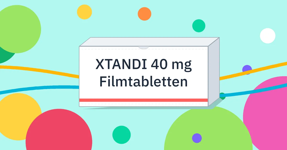 Symbolbild: Packung mit der Aufschrift XTANDI 40 mg Filmtabletten (PZN 16349348) – Verfügbarkeit und Bezug in Apotheken in Frankfurt am Main