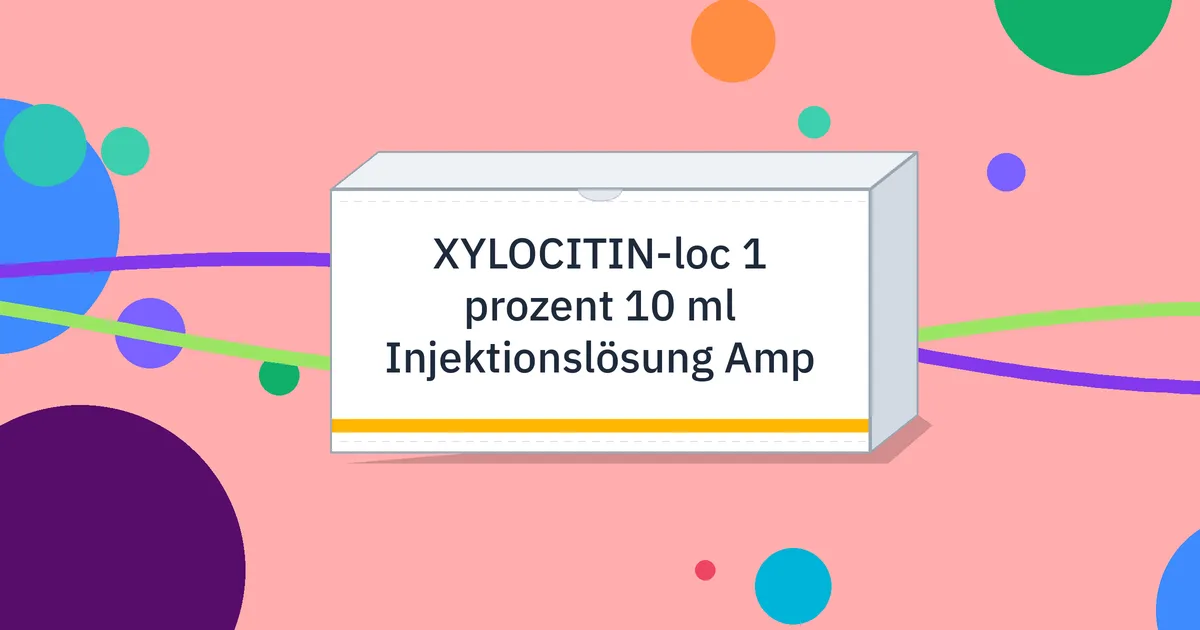 Symbolbild: Packung mit der Aufschrift XYLOCITIN-loc 1 prozent 10 ml Injektionslösung Amp (PZN 00064141) – Verfügbarkeit und Bezug in Apotheken in Frankfurt am Main
