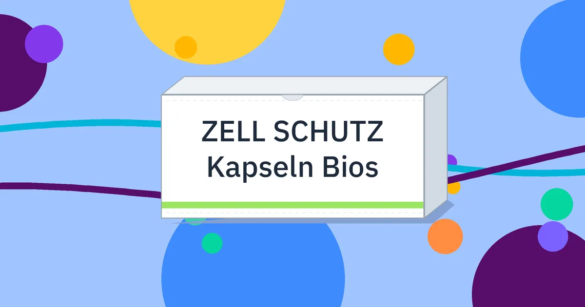 Symbolbild: Packung mit der Aufschrift ZELL SCHUTZ Kapseln Bios (PZN 06054818) – Verfügbarkeit und Bezug in Apotheken in Frankfurt am Main