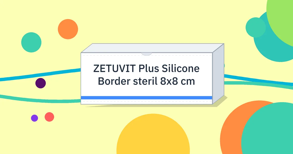 Symbolbild: Packung mit der Aufschrift ZETUVIT Plus Silicone Border steril 8x8 cm (PZN 20611792) – Verfügbarkeit und Bezug in Apotheken in Frankfurt am Main