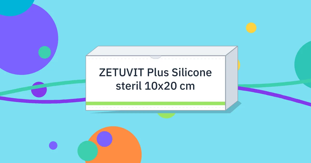 Symbolbild: Packung mit der Aufschrift ZETUVIT Plus Silicone steril 10x20 cm (PZN 16512044) – Verfügbarkeit und Bezug in Apotheken in Frankfurt am Main