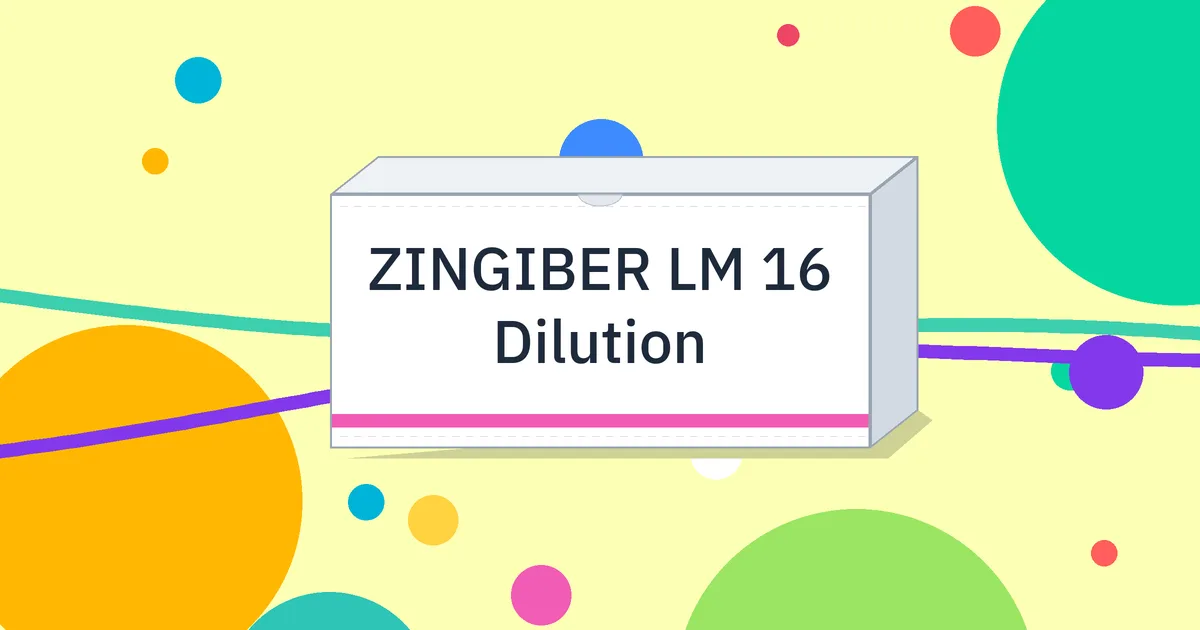 Symbolbild: Packung mit der Aufschrift ZINGIBER LM 16 Dilution (PZN 13301832) – Verfügbarkeit und Bezug in Apotheken in Frankfurt am Main
