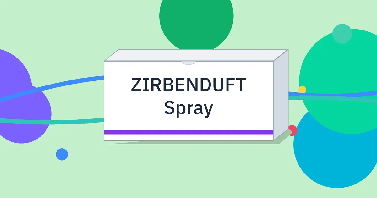 Symbolbild: Packung mit der Aufschrift ZIRBENDUFT Spray (PZN 18835679) – Verfügbarkeit und Bezug in Apotheken in Frankfurt am Main