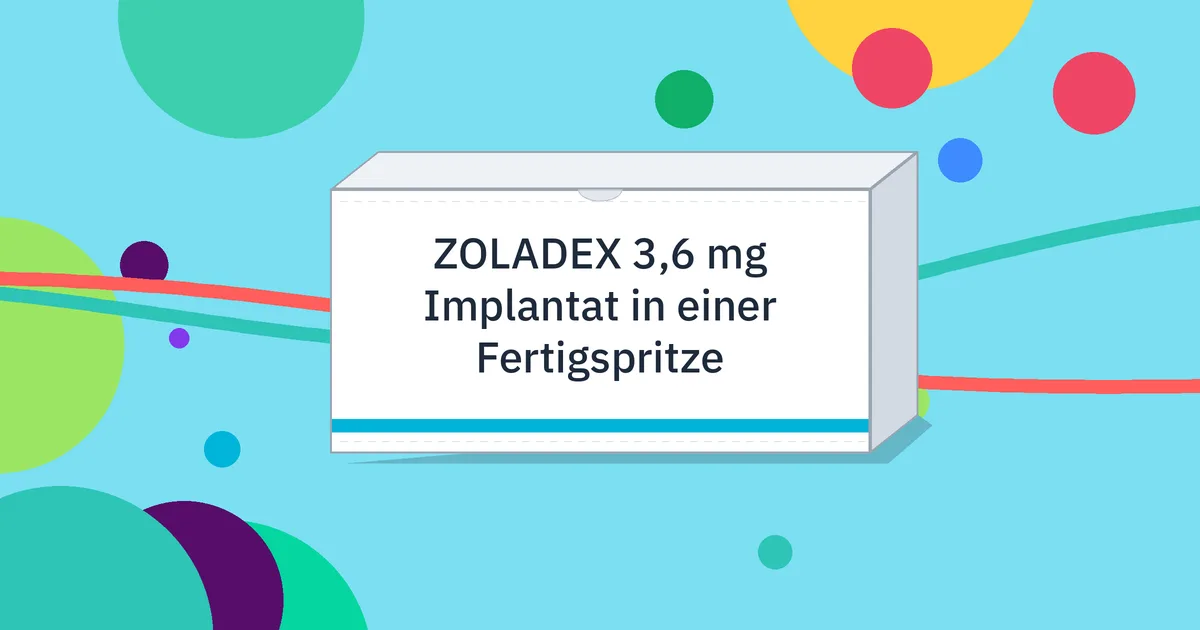 Symbolbild: Packung mit der Aufschrift ZOLADEX 3,6 mg Implantat in einer Fertigspritze (PZN 03161554) – Verfügbarkeit und Bezug in Apotheken in Frankfurt am Main