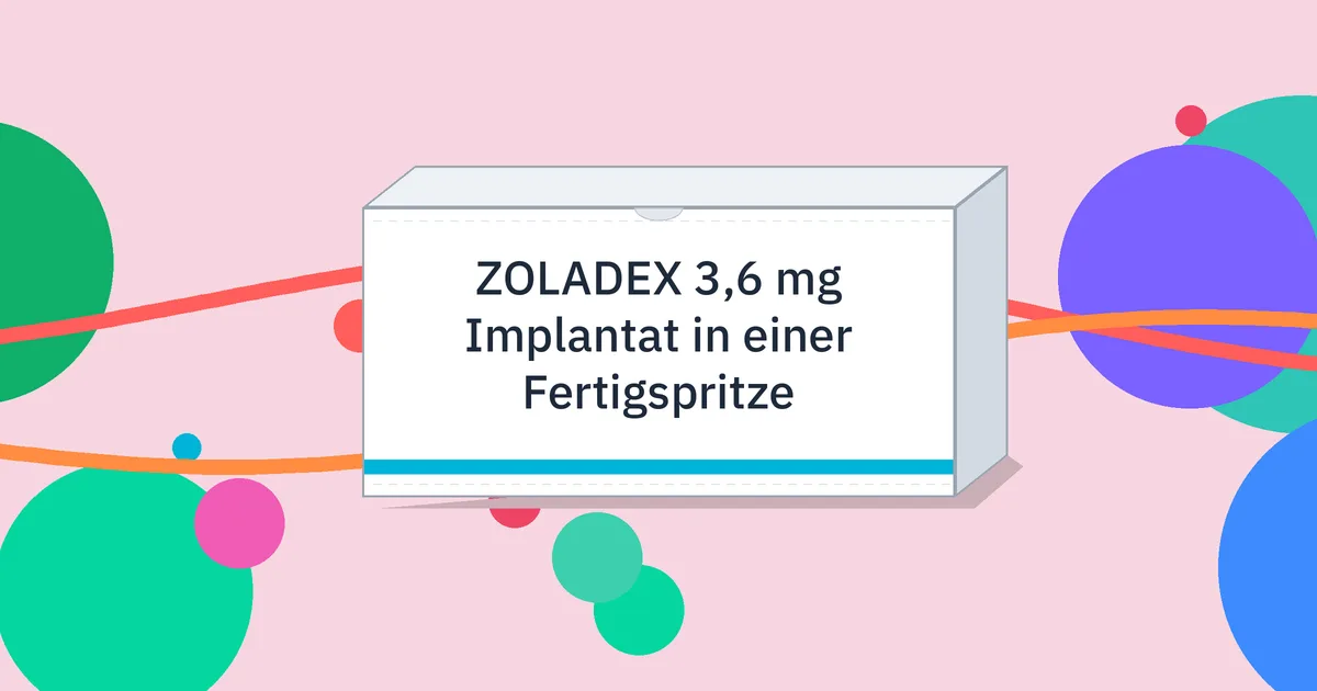 Symbolbild: Packung mit der Aufschrift ZOLADEX 3,6 mg Implantat in einer Fertigspritze (PZN 04965562) – Verfügbarkeit und Bezug in Apotheken in Frankfurt am Main