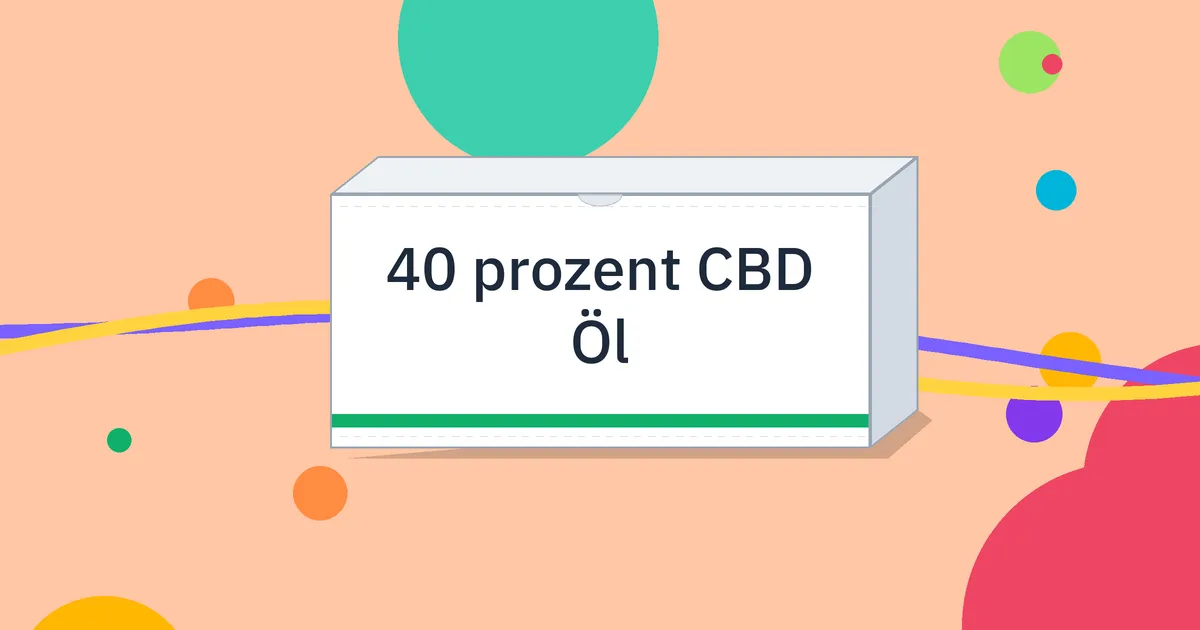 Symbolbild: Packung mit der Aufschrift 40 prozent CBD Öl (PZN 18070834) – Verfügbarkeit und Bezug in Apotheken in Frankfurt am Main
