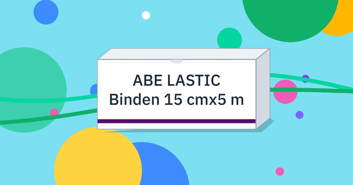 Symbolbild: Packung mit der Aufschrift ABE LASTIC Binden 15 cmx5 m (PZN 02423207) – Verfügbarkeit und Bezug in Apotheken in Frankfurt am Main