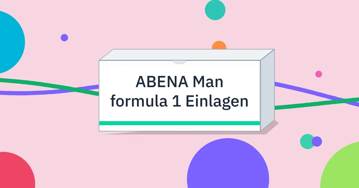Symbolbild: Packung mit der Aufschrift ABENA Man formula 1 Einlagen (PZN 16916528) – Verfügbarkeit und Bezug in Apotheken in Frankfurt am Main