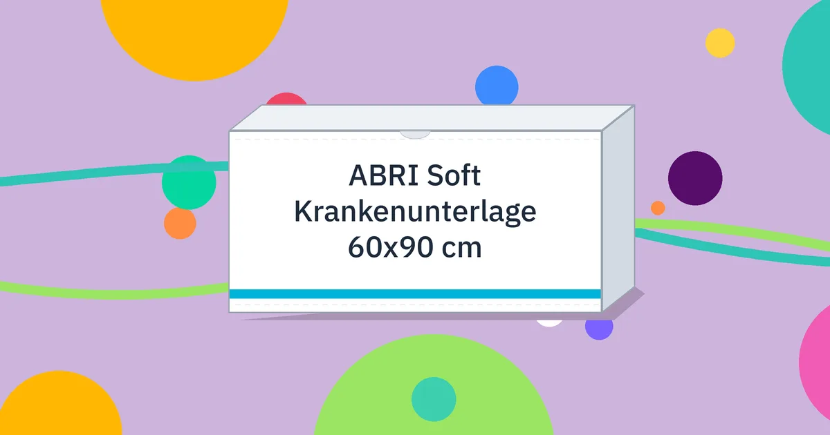 Symbolbild: Packung mit der Aufschrift ABRI Soft Krankenunterlage 60x90 cm (PZN 06884810) – Verfügbarkeit und Bezug in Apotheken in Frankfurt am Main
