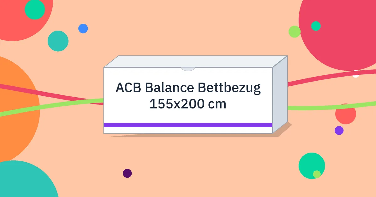 Symbolbild: Packung mit der Aufschrift ACB Balance Bettbezug 155x200 cm (PZN 11648626) – Verfügbarkeit und Bezug in Apotheken in Frankfurt am Main