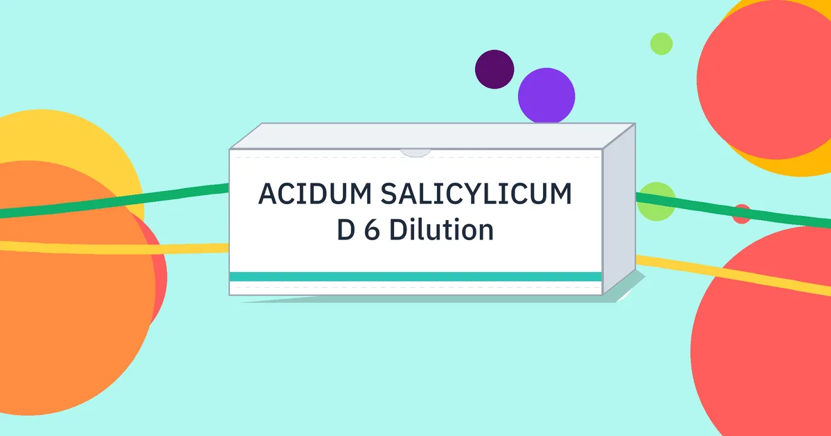 Symbolbild: Packung mit der Aufschrift ACIDUM SALICYLICUM D 6 Dilution (PZN 02108948) – Verfügbarkeit und Bezug in Apotheken in Frankfurt am Main