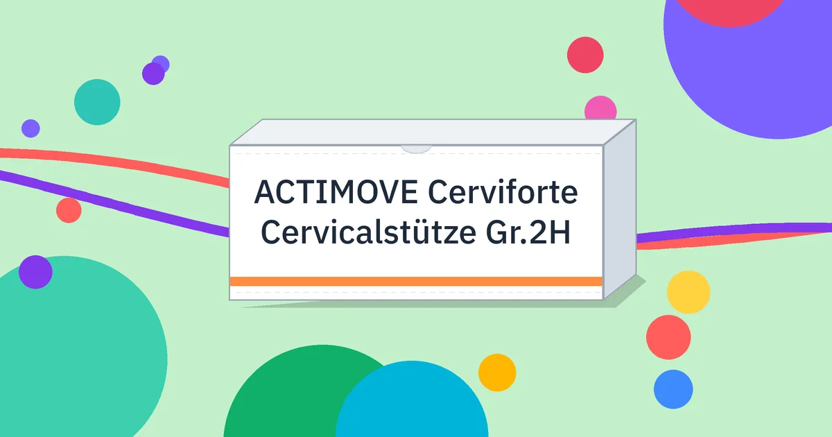 Symbolbild: Packung mit der Aufschrift ACTIMOVE Cerviforte Cervicalstütze Gr.2H (PZN 18222988) – Verfügbarkeit und Bezug in Apotheken in Frankfurt am Main