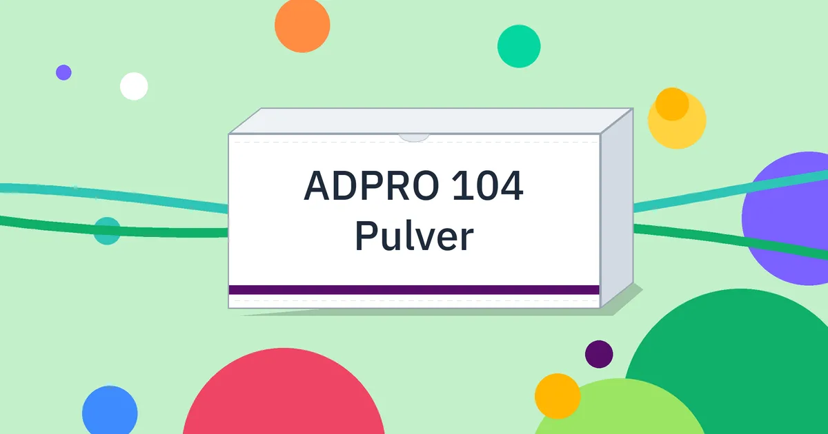 Symbolbild: Packung mit der Aufschrift ADPRO 104 Pulver (PZN 20575613) – Verfügbarkeit und Bezug in Apotheken in Frankfurt am Main