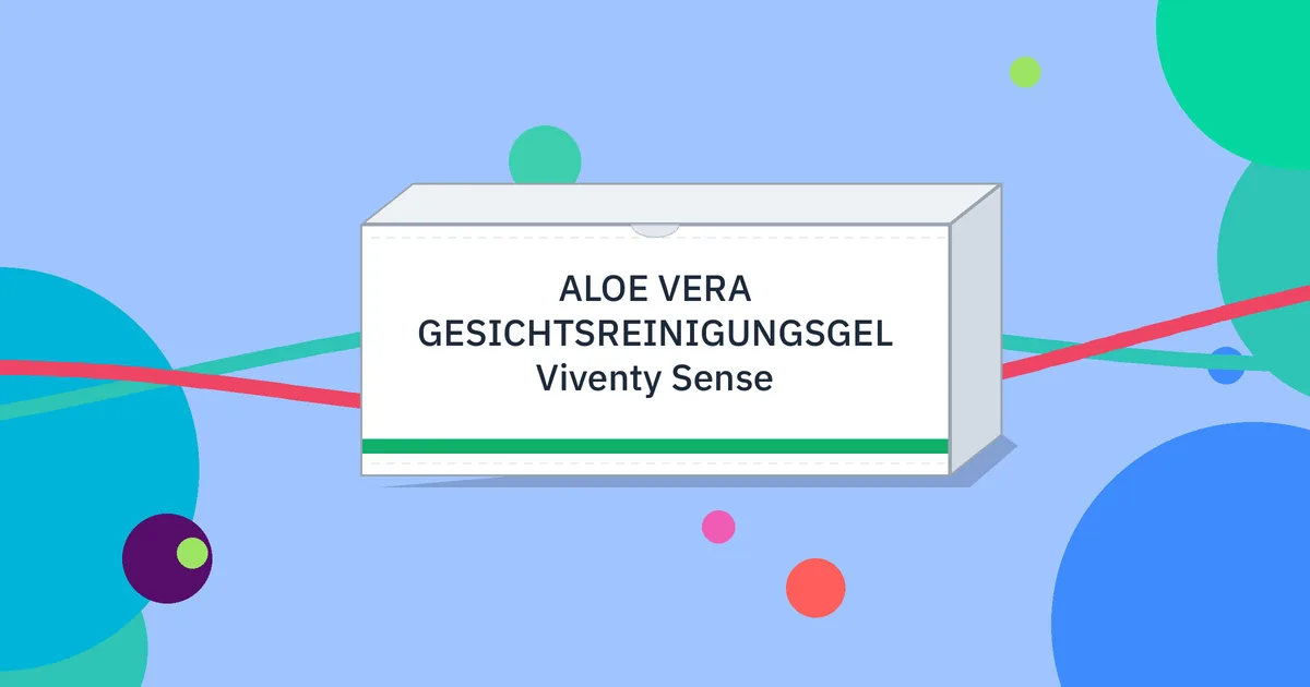 Symbolbild: Packung mit der Aufschrift ALOE VERA GESICHTSREINIGUNGSGEL Viventy Sense (PZN 13972549) – Verfügbarkeit und Bezug in Apotheken in Frankfurt am Main