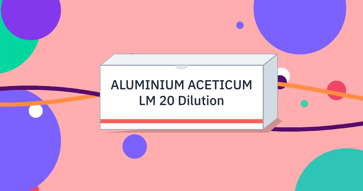 Symbolbild: Packung mit der Aufschrift ALUMINIUM ACETICUM LM 20 Dilution (PZN 13316325) – Verfügbarkeit und Bezug in Apotheken in Frankfurt am Main