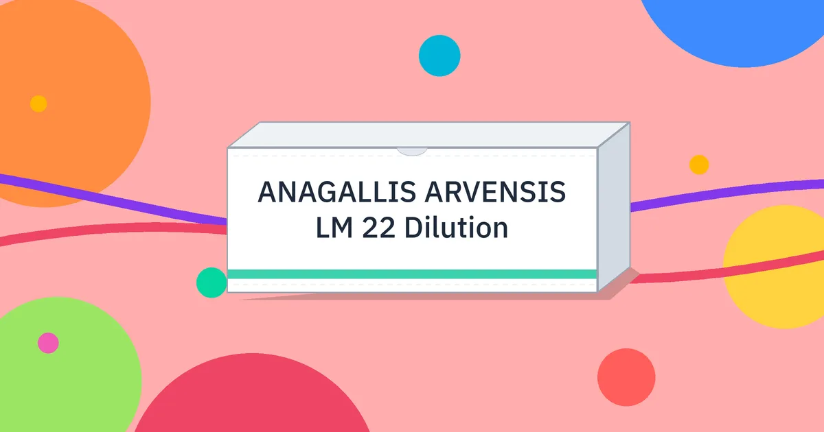 Symbolbild: Packung mit der Aufschrift ANAGALLIS ARVENSIS LM 22 Dilution (PZN 13327990) – Verfügbarkeit und Bezug in Apotheken in Frankfurt am Main