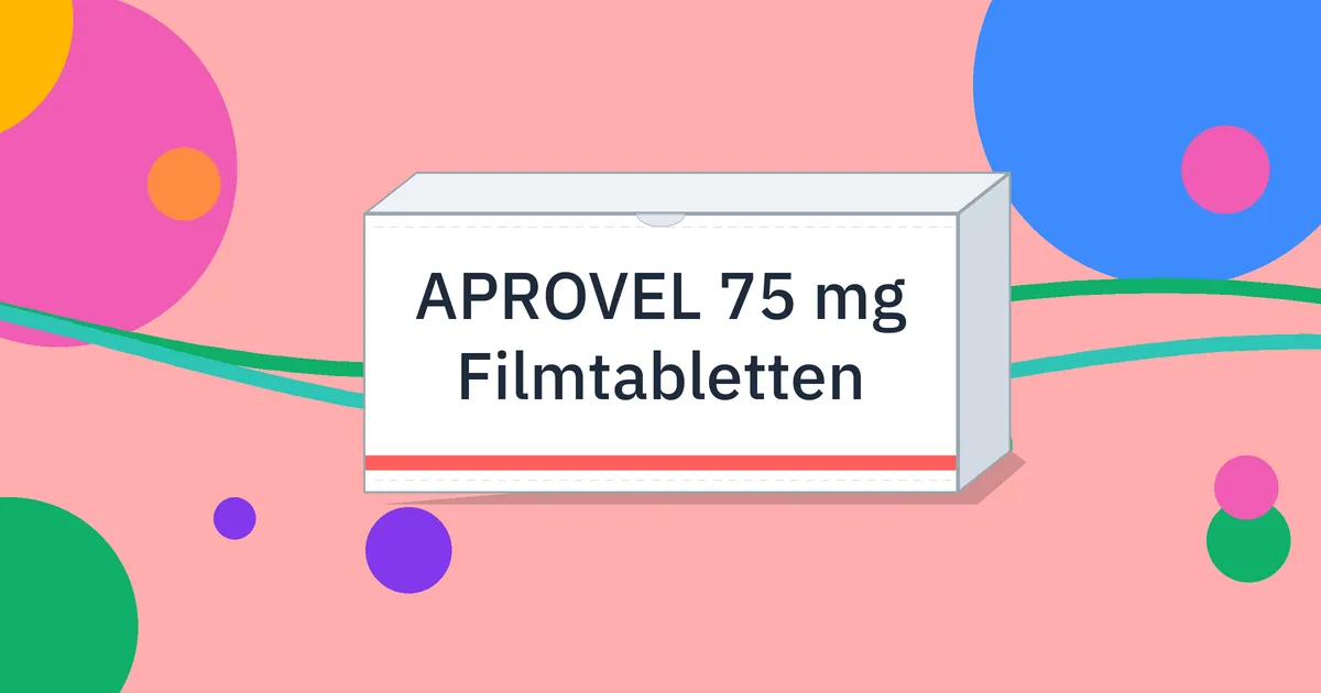 Symbolbild: Packung mit der Aufschrift APROVEL 75 mg Filmtabletten (PZN 07746458) – Verfügbarkeit und Bezug in Apotheken in Frankfurt am Main