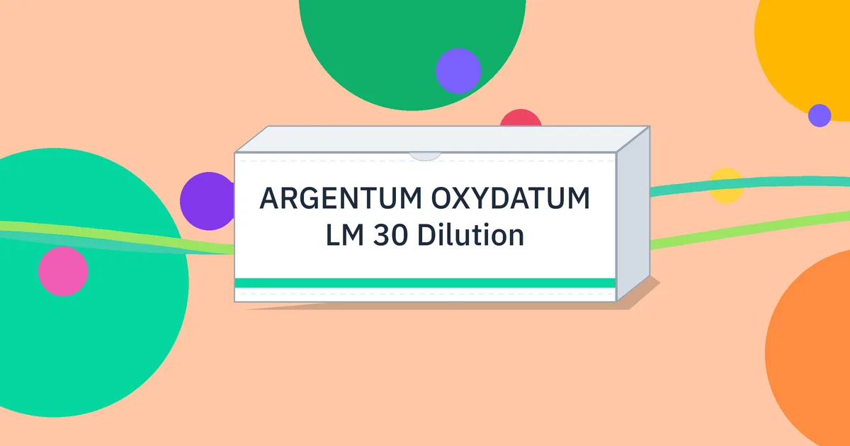 Symbolbild: Packung mit der Aufschrift ARGENTUM OXYDATUM LM 30 Dilution (PZN 12769326) – Verfügbarkeit und Bezug in Apotheken in Frankfurt am Main