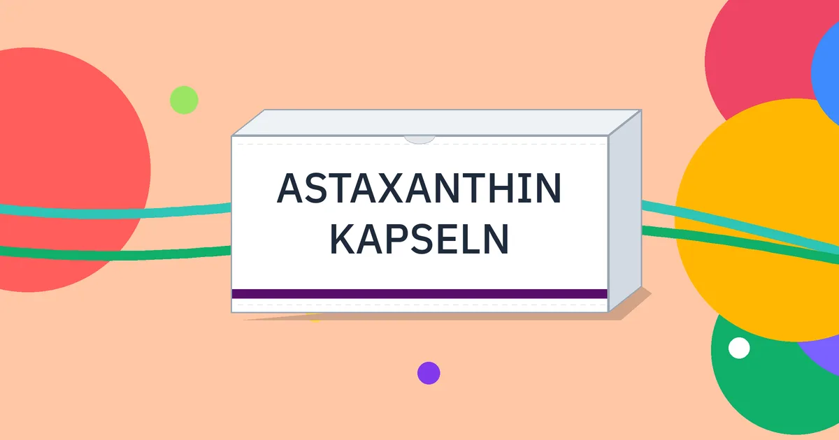 Symbolbild: Packung mit der Aufschrift ASTAXANTHIN KAPSELN (PZN 12386878) – Verfügbarkeit und Bezug in Apotheken in Frankfurt am Main
