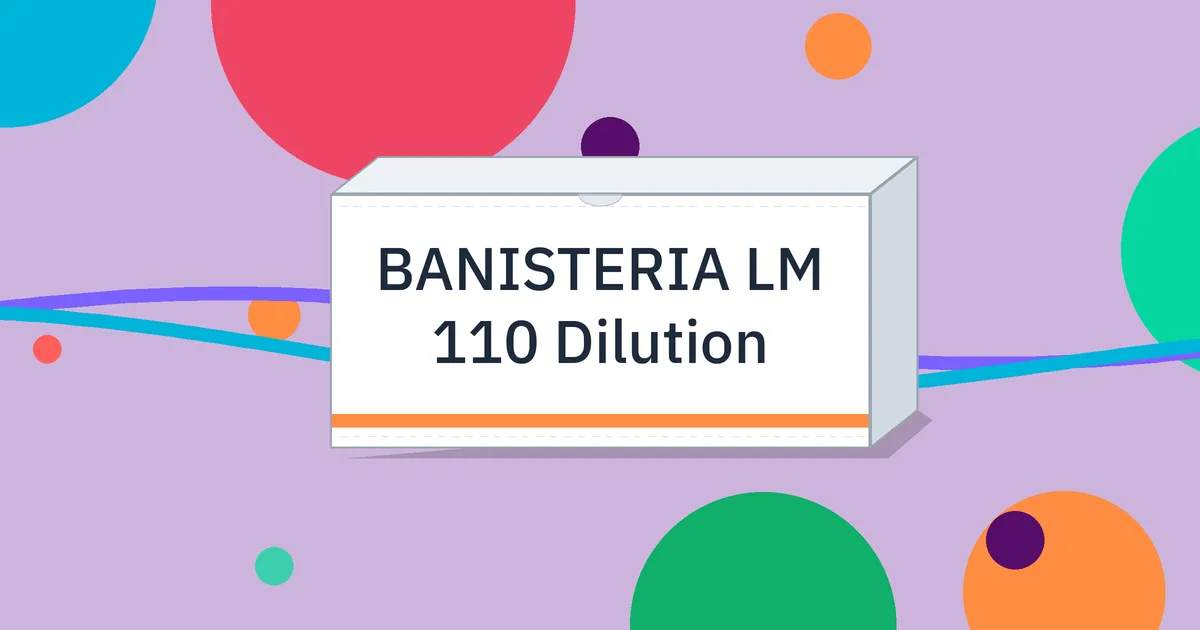 Symbolbild: Packung mit der Aufschrift BANISTERIA LM 110 Dilution (PZN 13376244) – Verfügbarkeit und Bezug in Apotheken in Frankfurt am Main