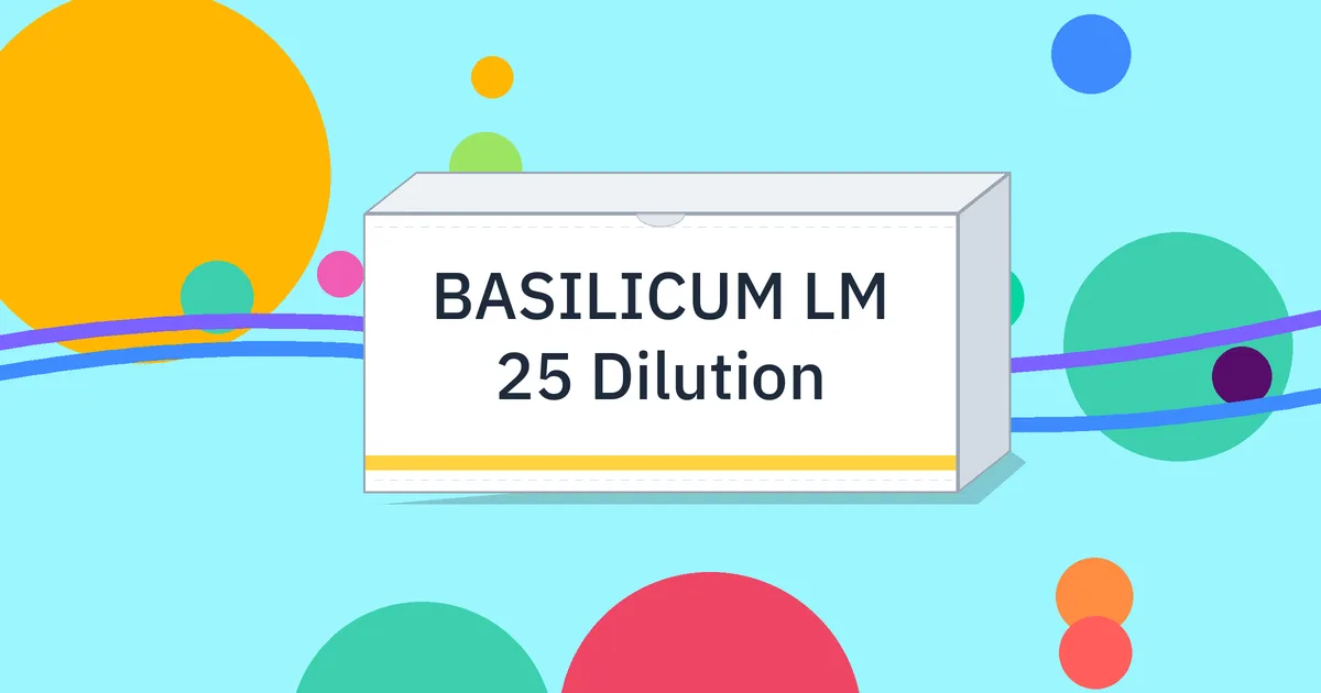 Symbolbild: Packung mit der Aufschrift BASILICUM LM 25 Dilution (PZN 12790898) – Verfügbarkeit und Bezug in Apotheken in Frankfurt am Main