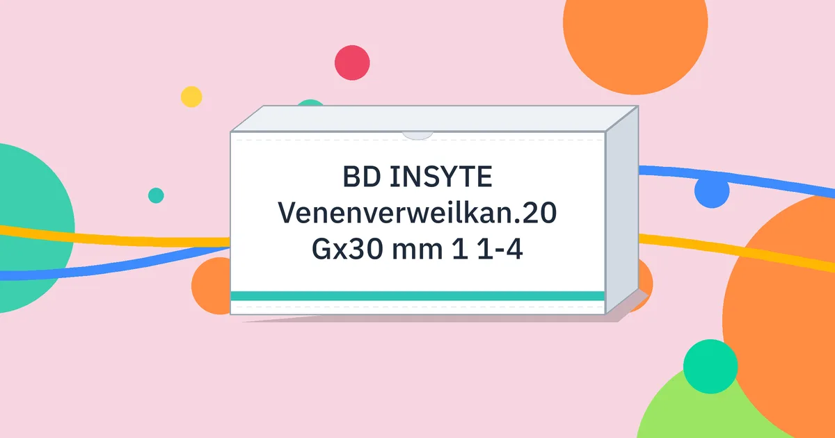 Symbolbild: Packung mit der Aufschrift BD INSYTE Venenverweilkan.20 Gx30 mm 1 1-4 (PZN 07546311) – Verfügbarkeit und Bezug in Apotheken in Frankfurt am Main