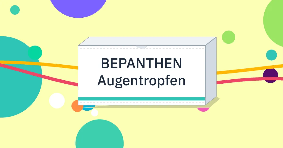 Symbolbild: Packung mit der Aufschrift BEPANTHEN Augentropfen (PZN 00829388) – Verfügbarkeit und Bezug in Apotheken in Frankfurt am Main
