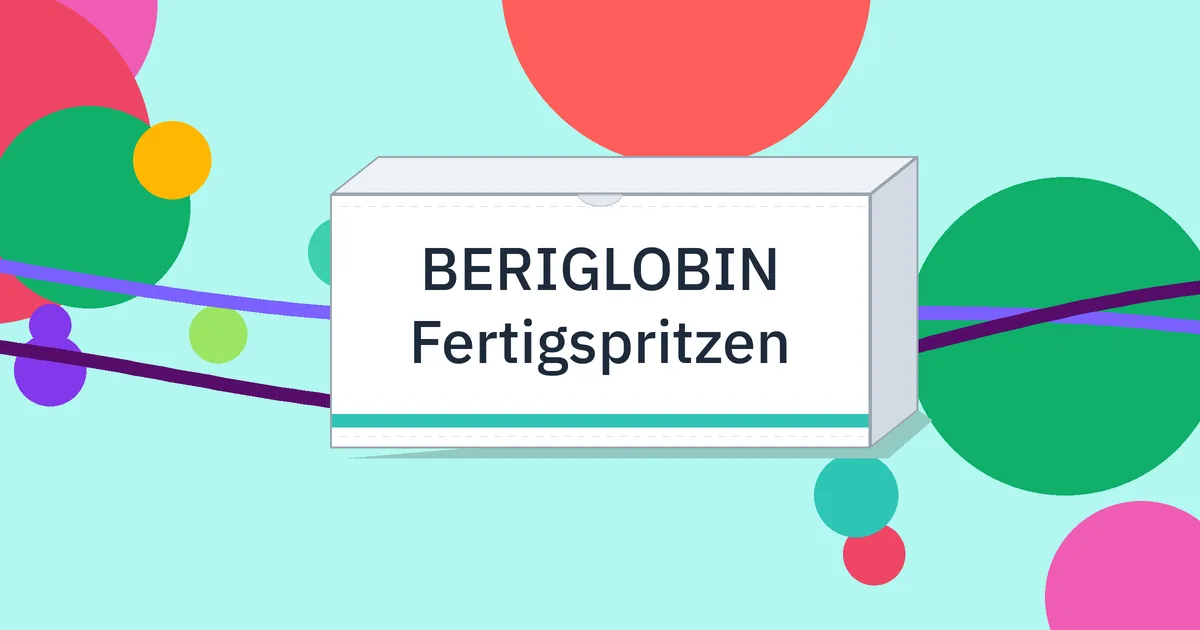 Symbolbild: Packung mit der Aufschrift BERIGLOBIN Fertigspritzen (PZN 04616123) – Verfügbarkeit und Bezug in Apotheken in Frankfurt am Main