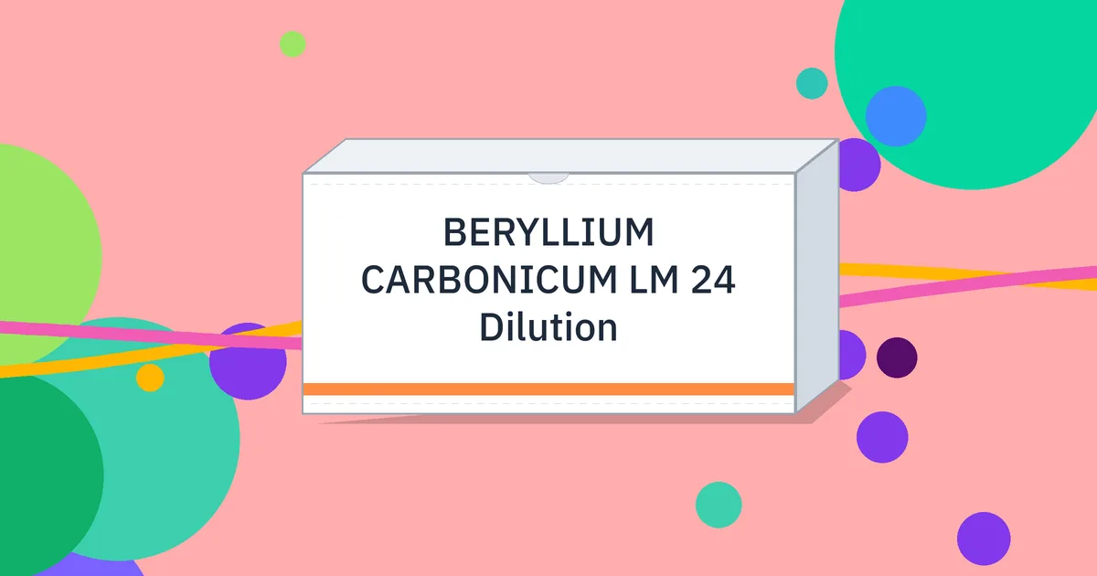 Symbolbild: Packung mit der Aufschrift BERYLLIUM CARBONICUM LM 24 Dilution (PZN 13384373) – Verfügbarkeit und Bezug in Apotheken in Frankfurt am Main
