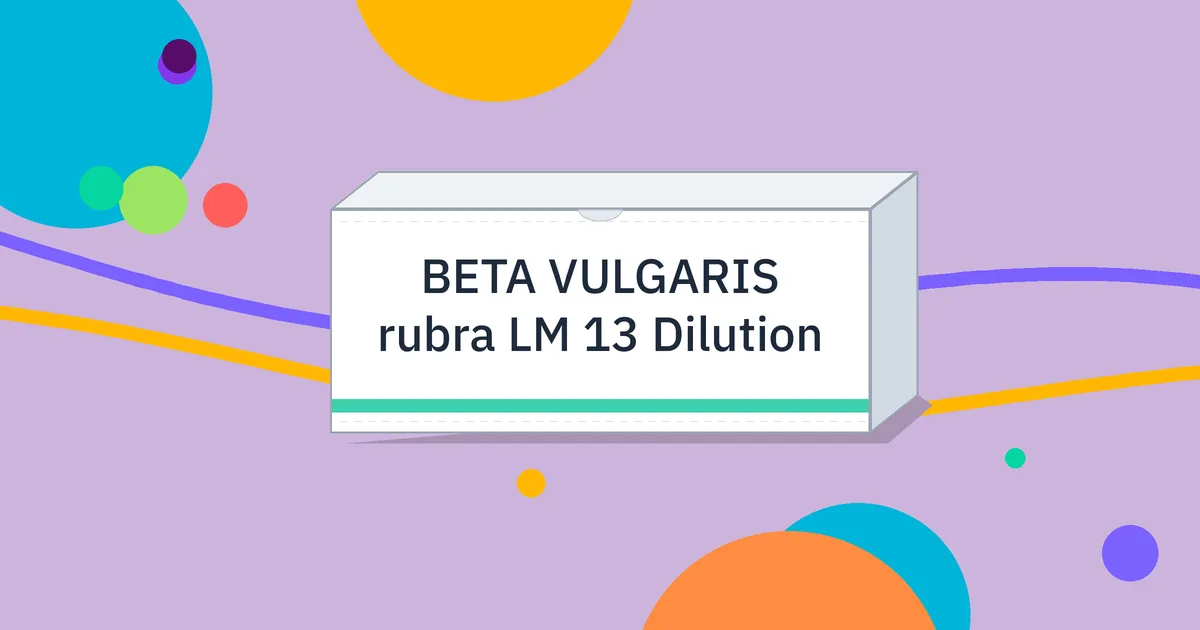 Symbolbild: Packung mit der Aufschrift BETA VULGARIS rubra LM 13 Dilution (PZN 13385036) – Verfügbarkeit und Bezug in Apotheken in Frankfurt am Main