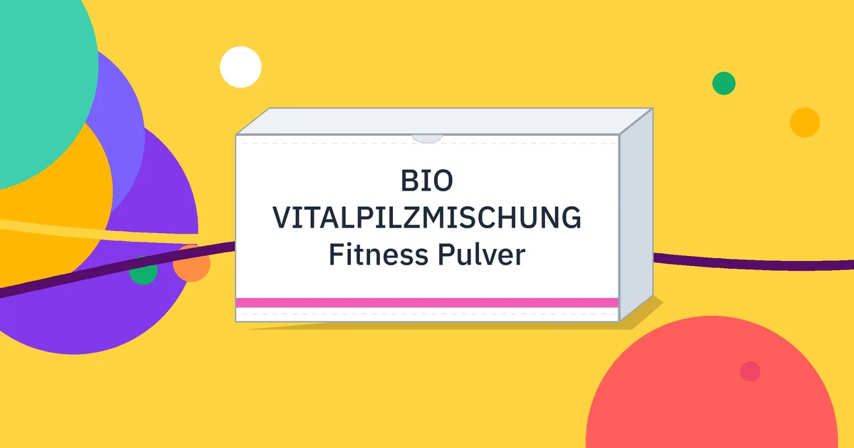 Symbolbild: Packung mit der Aufschrift BIO VITALPILZMISCHUNG Fitness Pulver (PZN 19132460) – Verfügbarkeit und Bezug in Apotheken in Frankfurt am Main