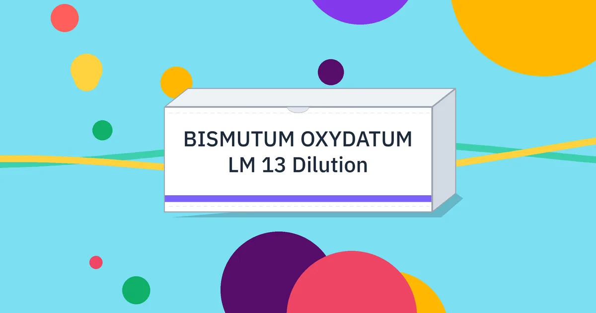 Symbolbild: Packung mit der Aufschrift BISMUTUM OXYDATUM LM 13 Dilution (PZN 13387868) – Verfügbarkeit und Bezug in Apotheken in Frankfurt am Main