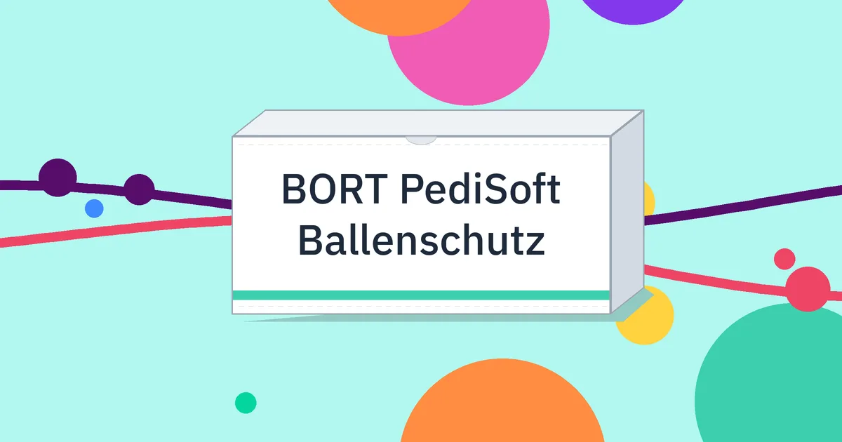 Symbolbild: Packung mit der Aufschrift BORT PediSoft Ballenschutz (PZN 00174444) – Verfügbarkeit und Bezug in Apotheken in Frankfurt am Main