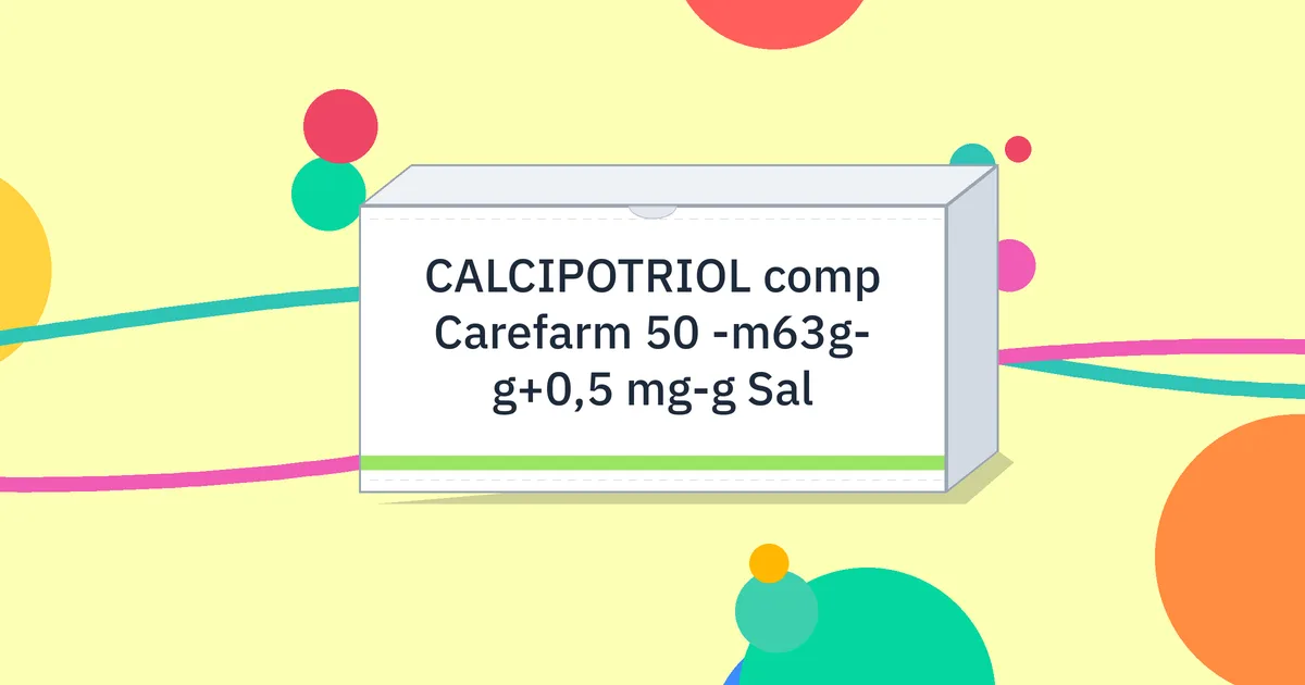 Symbolbild: Packung mit der Aufschrift CALCIPOTRIOL comp Carefarm 50 -m63g-g+0,5 mg-g Sal (PZN 20198843) – Verfügbarkeit und Bezug in Apotheken in Frankfurt am Main