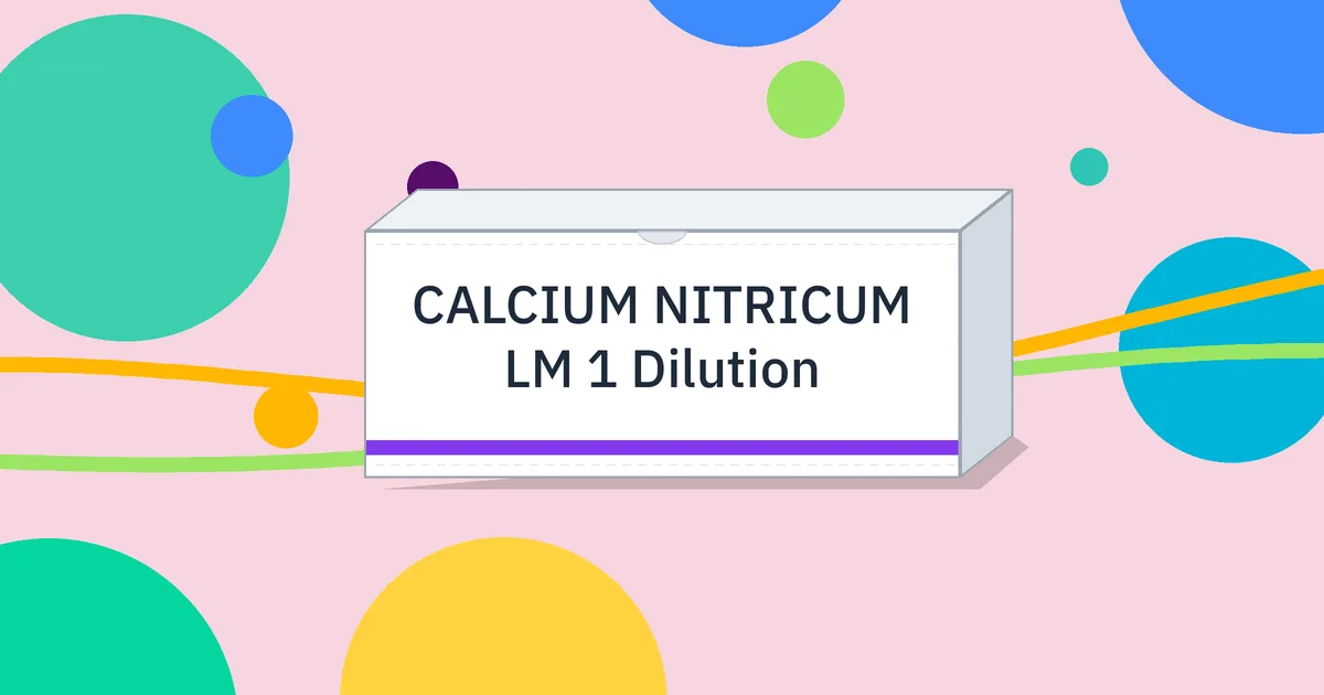Symbolbild: Packung mit der Aufschrift CALCIUM NITRICUM LM 1 Dilution (PZN 13409587) – Verfügbarkeit und Bezug in Apotheken in Frankfurt am Main